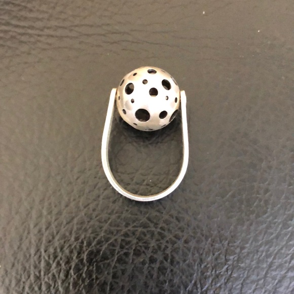 Jewelry | Sterling Silver Kinetic Orb Ring Sz 75 | Poshmark
